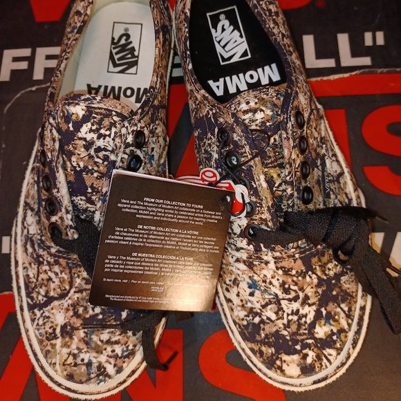 Vans | Shoes | Vans Mens 6womens 75 Authentic Moma Jackson Pollock ...